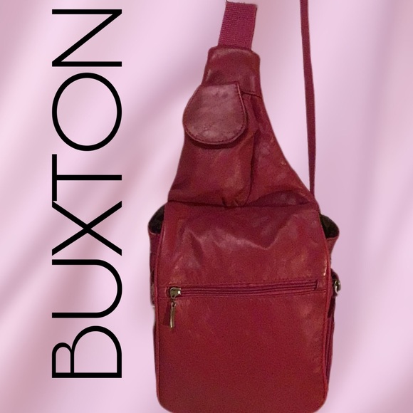 Buxton | Bags | Buxton Leather Crossbody Satchel Travel Bag ...